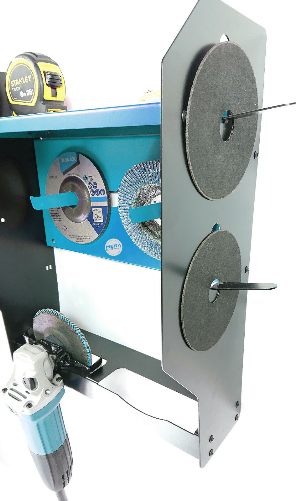 Angle Grinder Storage Charging Station Unit Workshop Garage Shed Wall ...