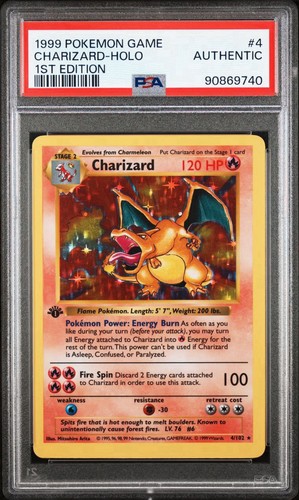 1st Edition Base Set Charizard 4/102 Shadowless Holo PSA Authentic | eBay