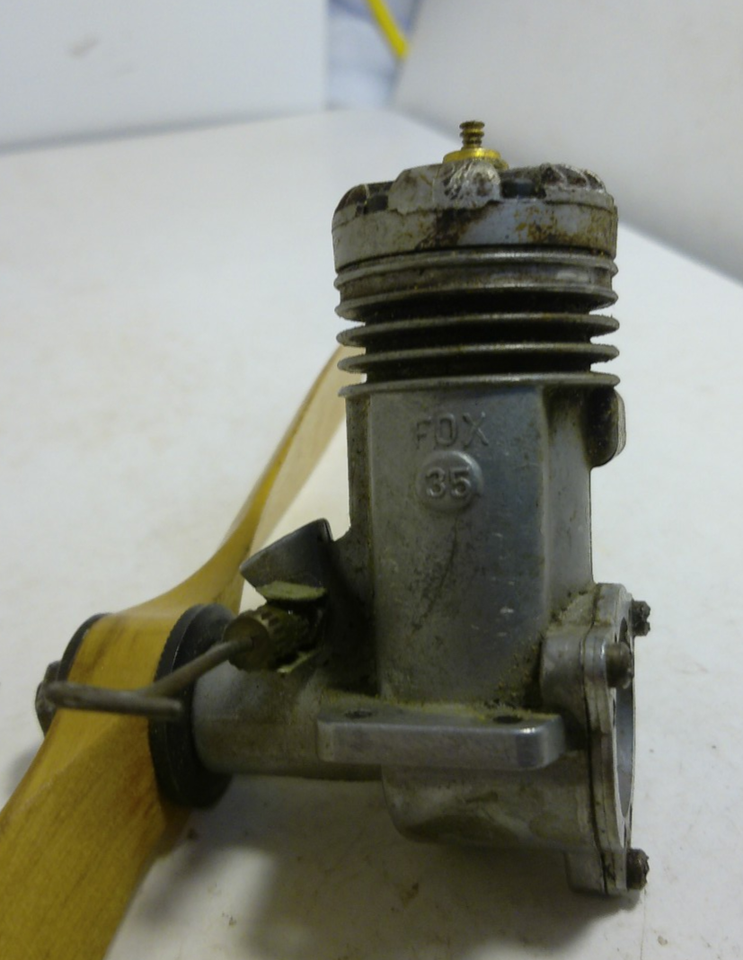 FOX 35 Model Airplane Stunt Glow Fuel Engine w/Top Flight Prop, Has ...