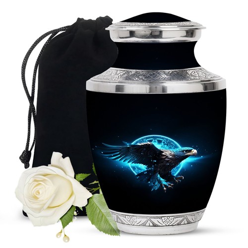 Spirit Eagle Decorative Urns for Ashes Adult Men, Memorial Urn (10 Inch ...