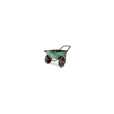 Green Thumb 70008 2-Wheel Poly Wheelbarrow, 5-Cu.-Ft. Capacity ...