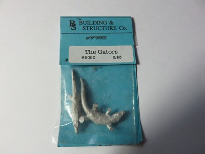 Building & Structure Co. THE GATORS Alligators 3/16" or S Scale NEW Old ...