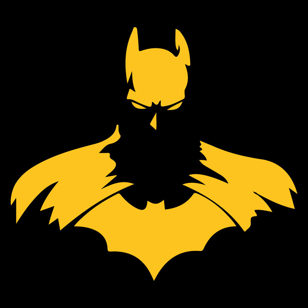 5.5" BATMAN SILHOUETTE Vinyl Decal Sticker Car Window Laptop DC Comics ...