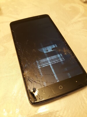 Virgin Mobile ZTE Max XL N9560 6" 16GB Android 4G LTE Cracked Screen ...