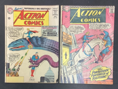 ACTION COMICS #303 336 SILVER AGE SUPERMAN COMIC BOOK LOT EARLY ...
