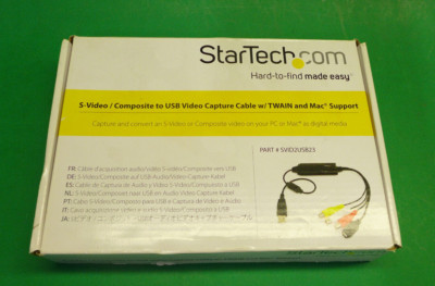 NEW StarTech S-Video to USB Video Capture Cable SV1D2USB23 | eBay