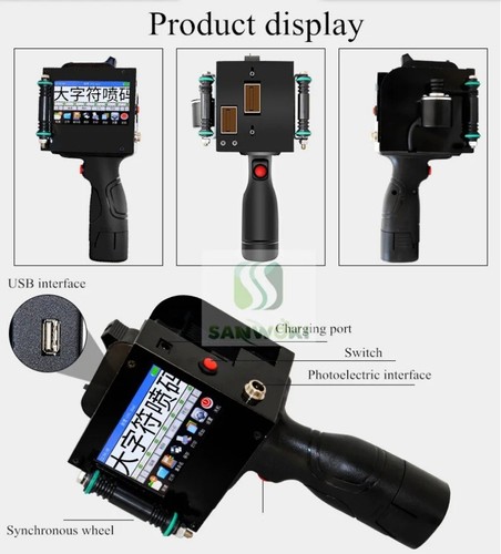 Handheld Inkjet Printer Automatic Large Font Carton Wine Case Inkjet ...