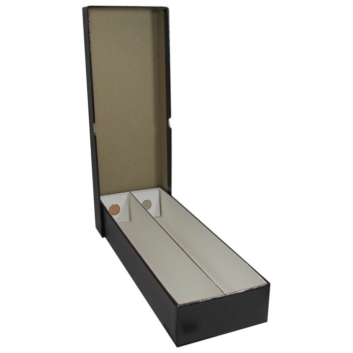 Heavy Duty Durable Double Row 2x2 Coin Storage Box 14" Hold 165 ...