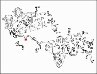 Genuine MERCEDES Coolant line 2762006651 | eBay