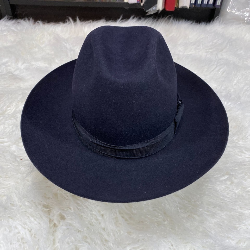 VINTAGE SUPREME QUALITY HASIDIC HAT FEDORA JEWISH CAP SIZE 53 RABBIT ...