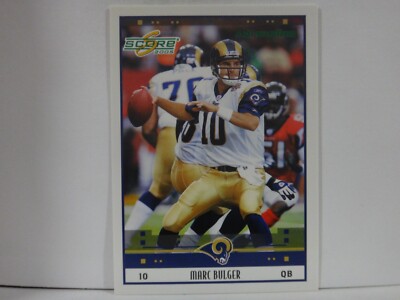2005 Score Adrenaline St. Louis Rams Football Card #265 Marc Bulger ...