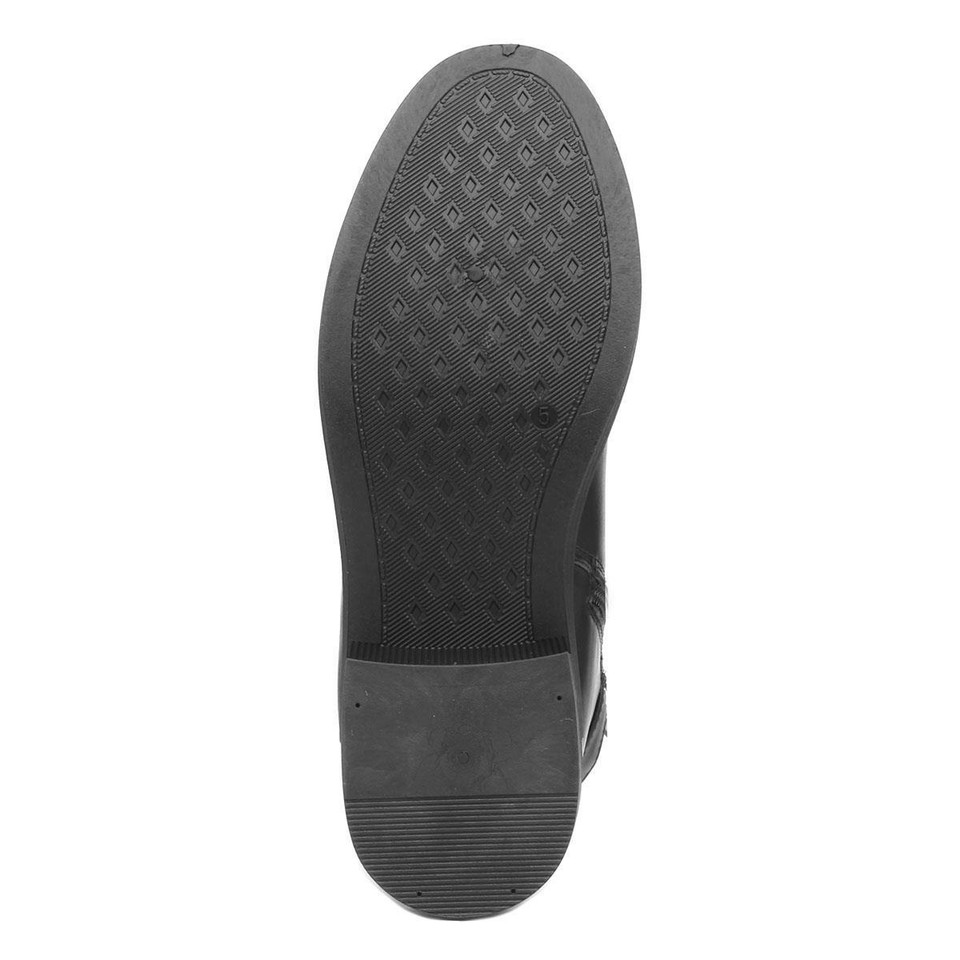 Krush Womens Boots Black Adults Ladies Chelsea Zip Ankle Elasticated ...