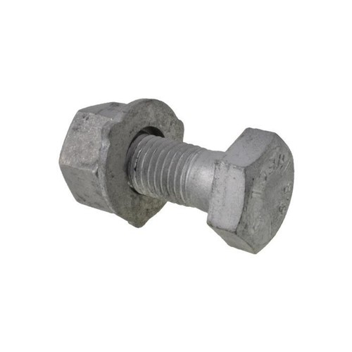 Qty 1 Structural Assembly M16 x 100mm Metric Galvanised HT 8.8 Bolt Nut ...