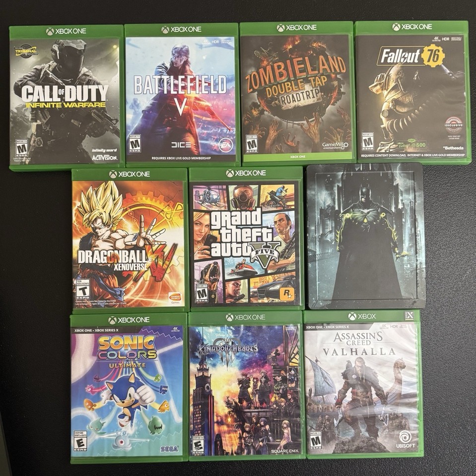 [Xbox One S] Console Bundle 10 Games, 1 Controller Green Microsoft ...