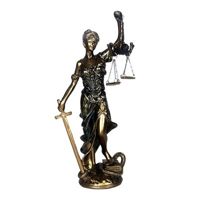 12.3 in Lady Justice Statue Scale of Justice Sculpture Blind Justice ...