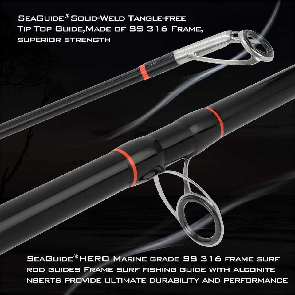 Conventional Surf Casting Rod - Saltwater 12ft Heavy & 10ft Graphite ...