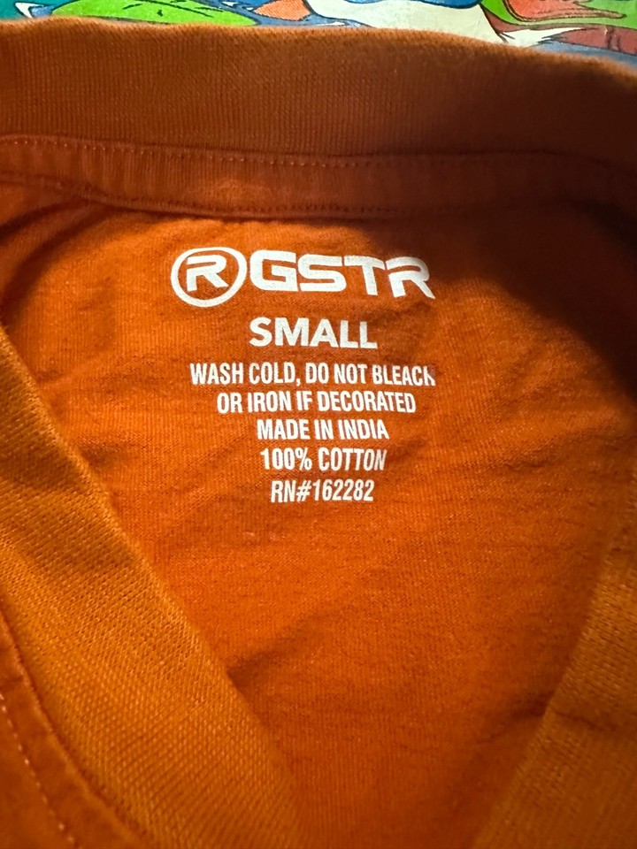 Edvard Munch The Scream Parody RGSTR Men's Orange Shirt Size Small | eBay