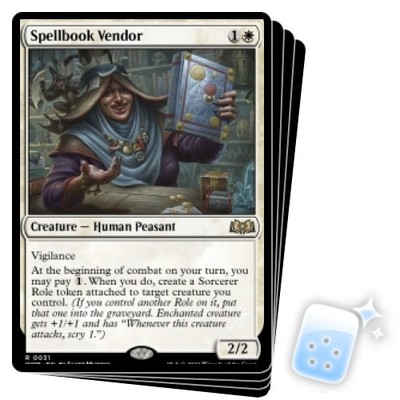 SPELLBOOK VENDOR X4 Wilds Of Eldraine WOE Magic MTG MINT CARD | eBay