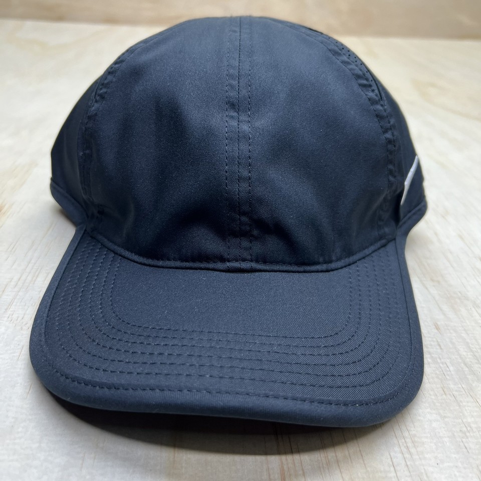 NEW Adjustable Nike Team Featherlight Blank Dri Fit Cap Hat Black ...