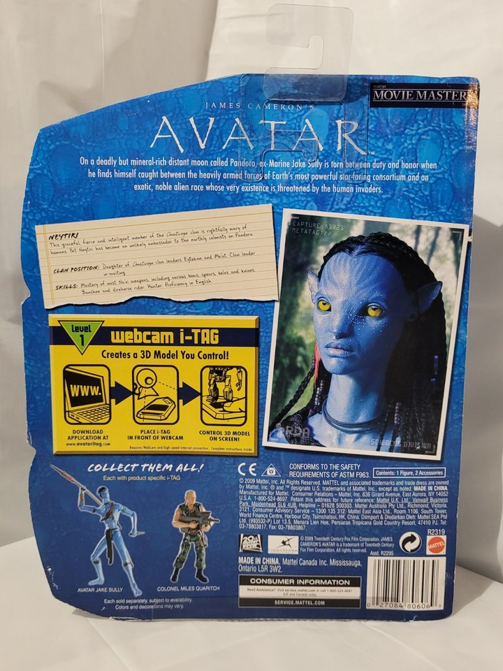 VERY NICE!!! ~ AVATAR 7" NEYTIRI Mattel 2009 Movie Figure Cameron ...