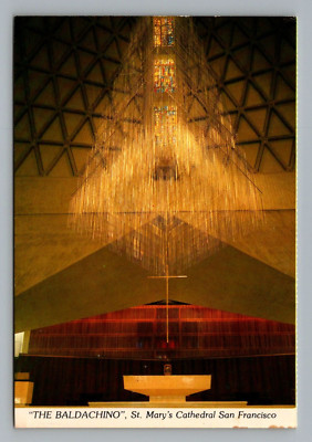 THE BALDACHINO St Mary's Cathedral San Francisco California CA Postcard ...