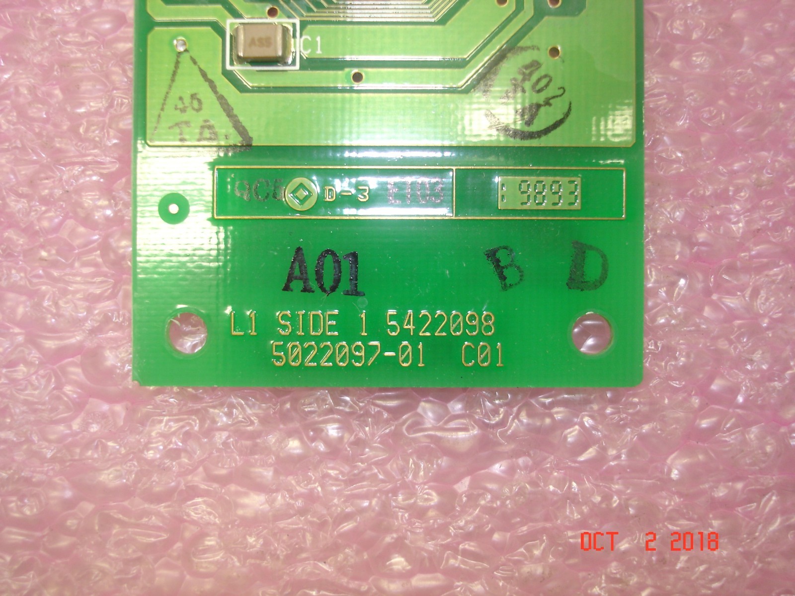 54-22098-01 VIDEO OPTION MODULE FOR DEC VT510 OR VT520 VIDEO TERMINALS ...