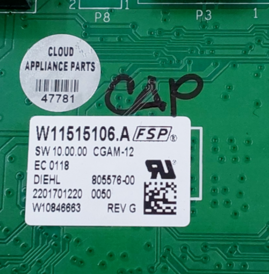 Genuine Whirlpool Range Control Board W11515106 Same Day Ship & 60 Days ...
