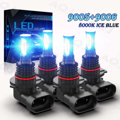 For Chevy Astro Van LS LT 1995-2005 Cold Blue LED Headlight Bulbs Kit ...