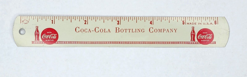 Vintage Original Coca-Cola Bottling Company Metal 6" Ruler. Made in U.S ...