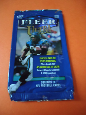 1999 Fleer Ultra Football card wrapper - Retail - Single Series | eBay