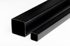 Black Plastic Square Tubes, PVC box section, square pipe 1 metre, 50x50 ...