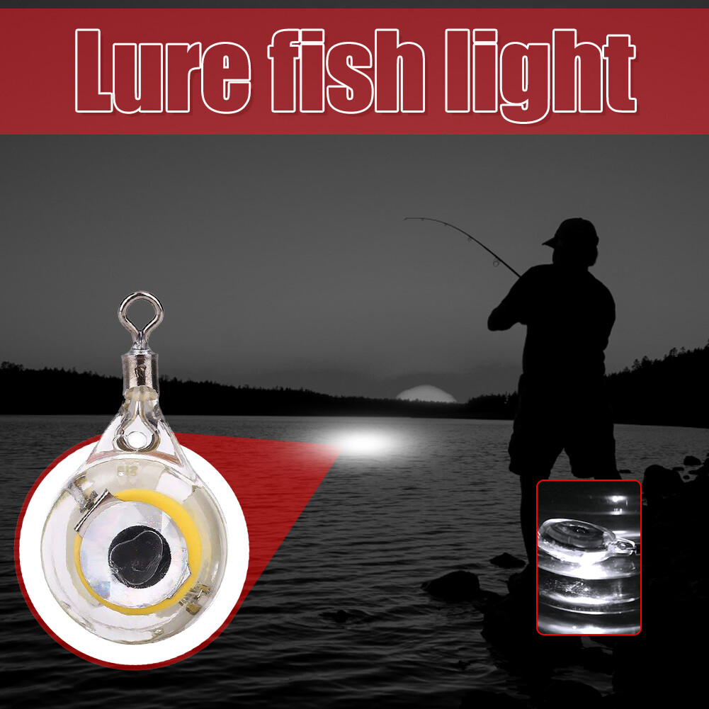 3Pcs Underwater Fishing Light Eye Shape Deep Drop LED Fishing Lures ...