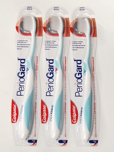 COLGATE PerioGard Gum Protection Soft Toothbrush - Pack of 3 ...
