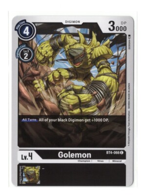 Digimon Card - (NM) Golemon BT4-066 - Bandai Common | eBay