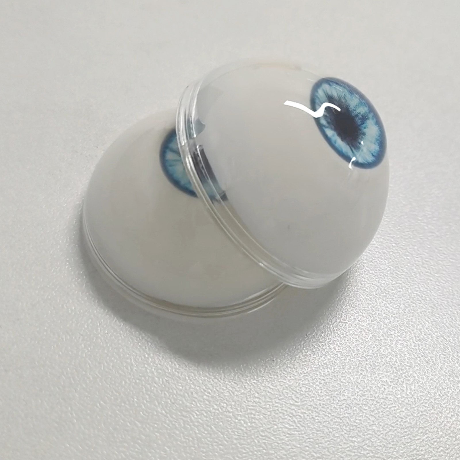 1Pair Blue 33mm Acrylic Eyes - Realistic Artificial for TPE Dolls ...