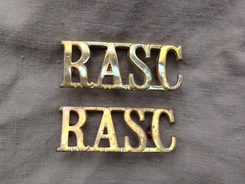 Original WW2 British Army Royal Army Service Corps (RASC) Brass ...