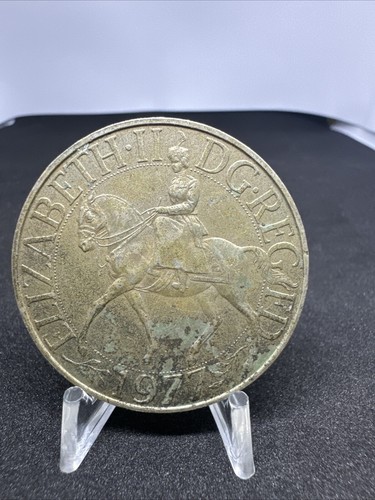 VINTAGE 1977 GREAT BRITAIN 25 NEW PENCE COIN ELIZABETH II DG REG FD UNC ...