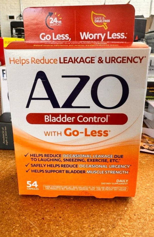 AZO Bladder Control With Go Less Reduce Leakage 54 Capsules EXP 4/24 | eBay