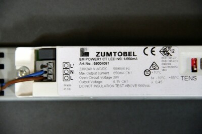 Zumtobel LED EVG Super 1/2.4W LED Resclite Luminaire NSI 60210409 | eBay