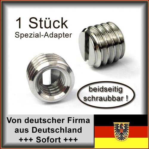 Stativgewinde Adapter 1/4" - 3/8" Innen- / Außengewinde Kamera Stativ ...