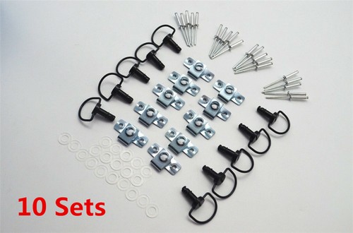 Universal 14MM Racing Fairing Fasteners Quick Release 1/4 D-RING Turn ...