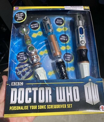 DOCTOR WHO Personalise Your Sonic Screwdriver Set NEW NIB DR WHO Sealed ...