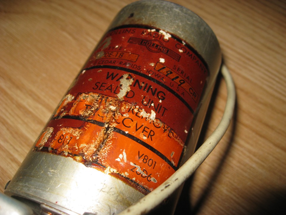 Collins 70E-18 PTO R-392 HF Receiver Ham Radio R392 70E18 P/N 505-1413 ...