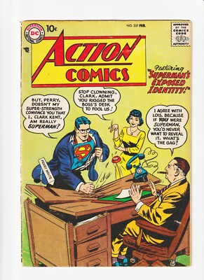 Action Comics #237 1958- DC Superman SUPERGIRL WAYNE BORING, Congo Bill ...