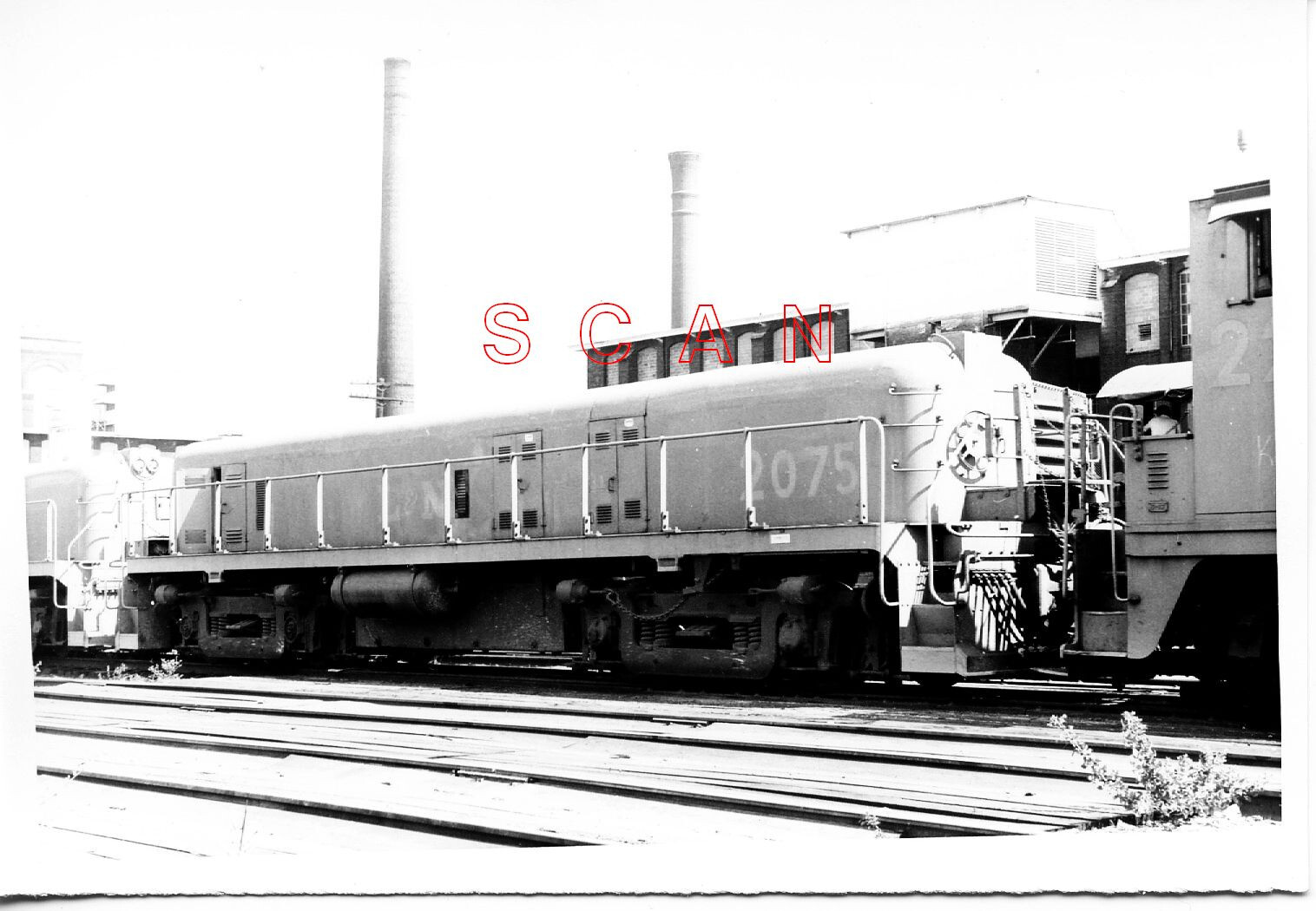 3G568 RP 1973 LOUISVILLE & NASHVILLE RAILROAD LOCO BOOSTER UNIT #2075 ...