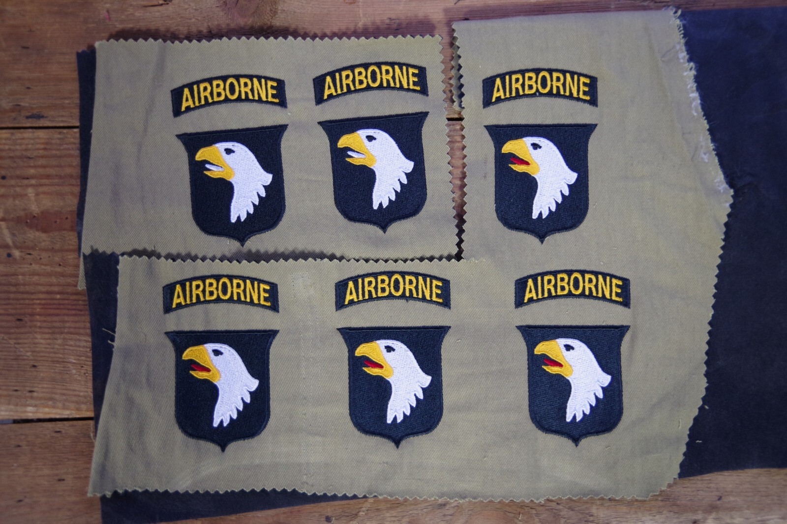 101st Airborne Paratrooper FE type 3 RED TONGUE patch - Normandy - Miss ...