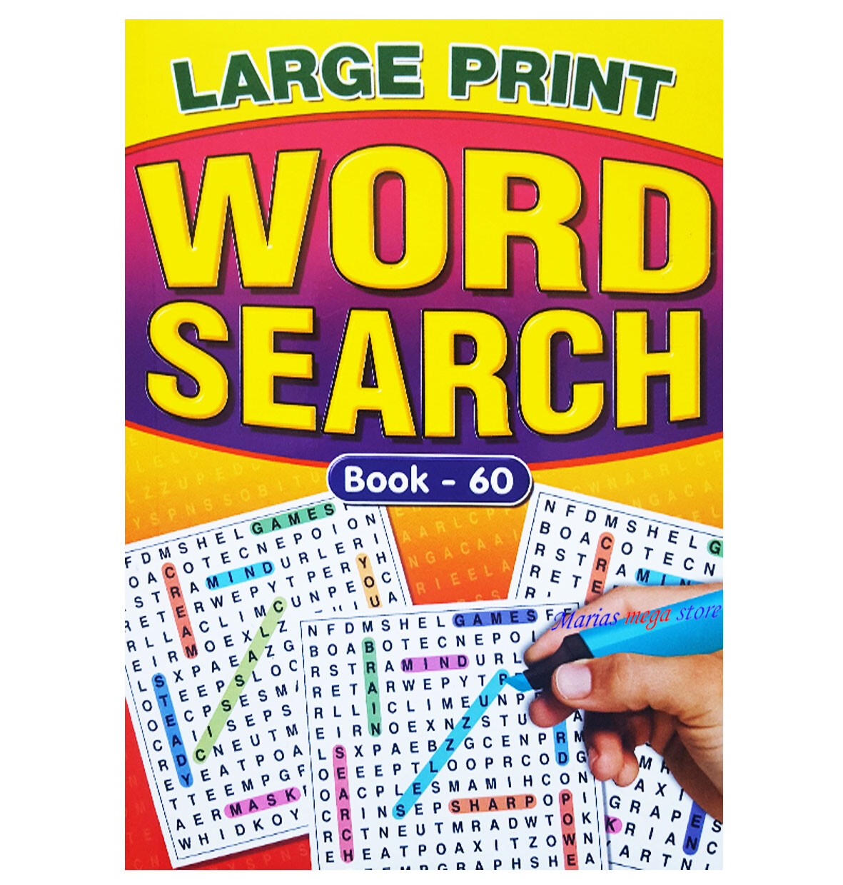 4 X A5 Mega WordSearch Puzzle Book Books Trivia LARGE PRINT BK57-60 | eBay UK