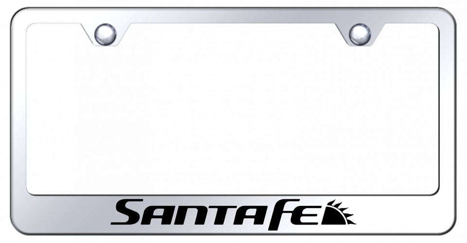 Santa Fe Stainless Steel Chrome Finished License Plate Frame Holder | eBay