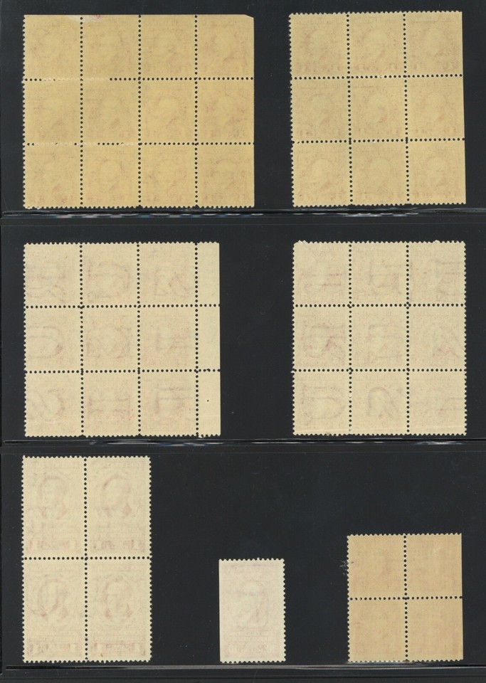 US BOB STAMPS SC#R621,R654,R658,R633 & R643 STOCK TRANSFER STAMPS MNH ...