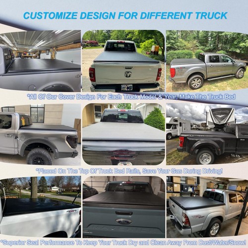 5' Soft Roll Up Tonneau Cover for 2022-2026 GMC HUMMER EV Truck Bed ...